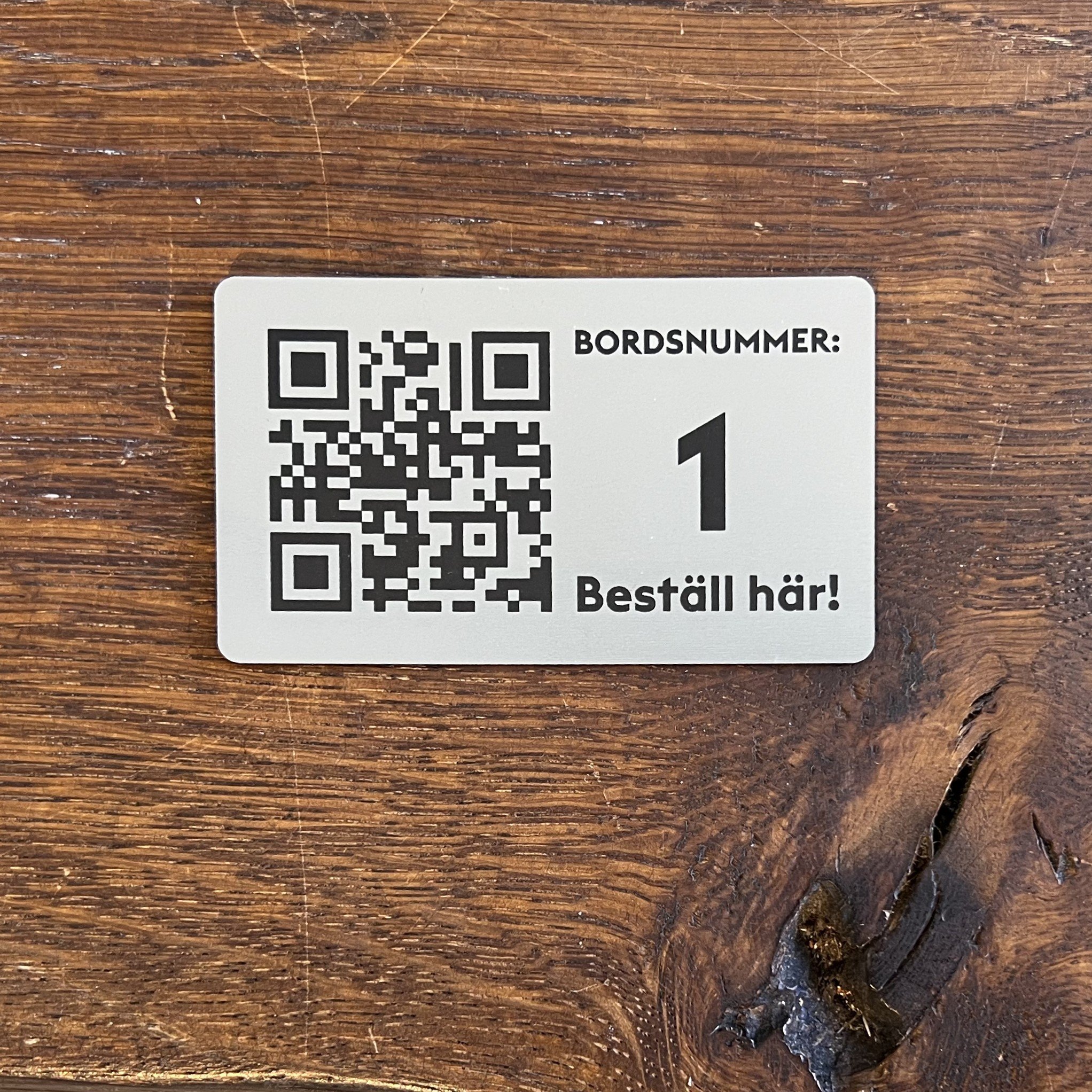 QR-koder till restauranger - dingravyr